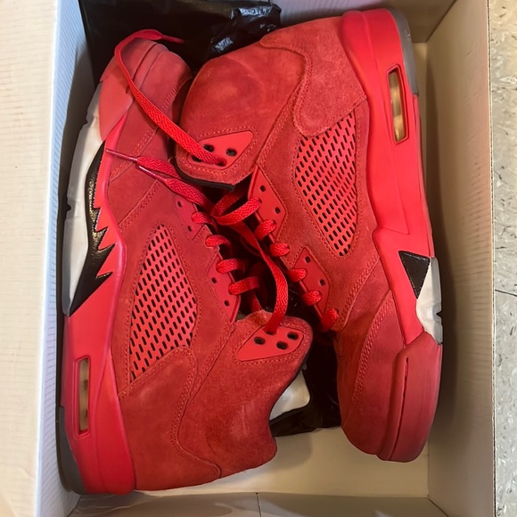 Jordan | Shoes | Air Jordan 5 Retro Red Suede | Poshmark